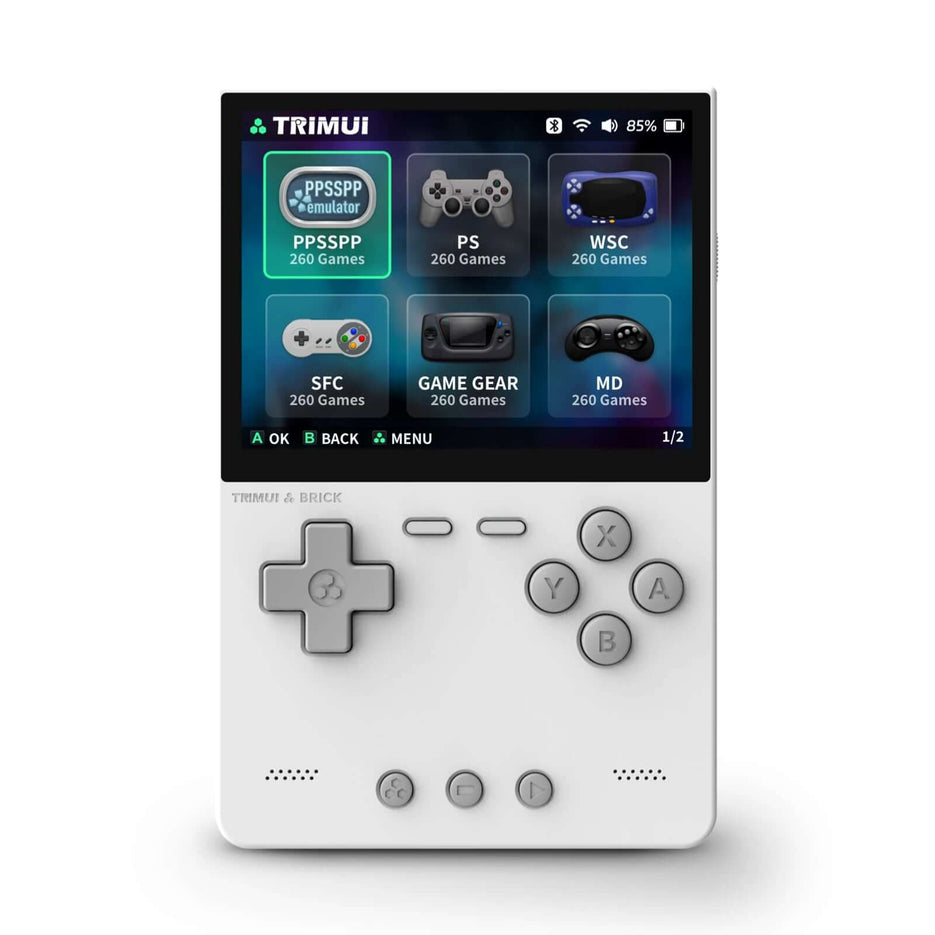 Trimui Brick Handheld Game Console, 256GB TF Card, 5 Hours Battery Life ...